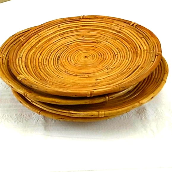 Accents | Rattan Boho Wall Decor Chargers | Poshmark